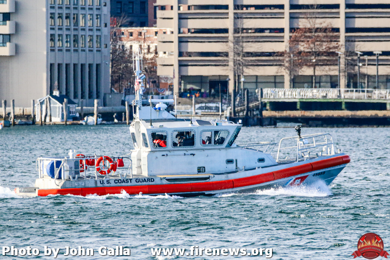Coast Guard base w/ small boats and cutters